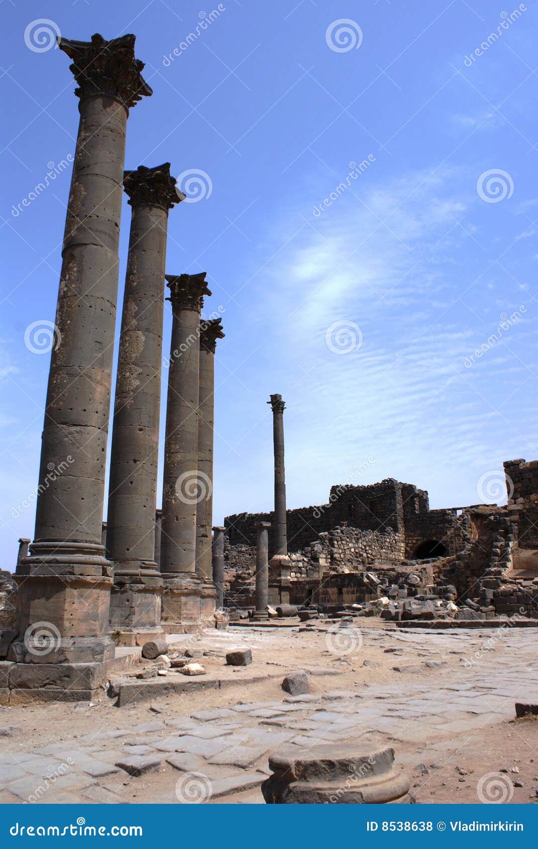 Bosra stock photo. Image of bosra, ancient, site, unesco - 8538638