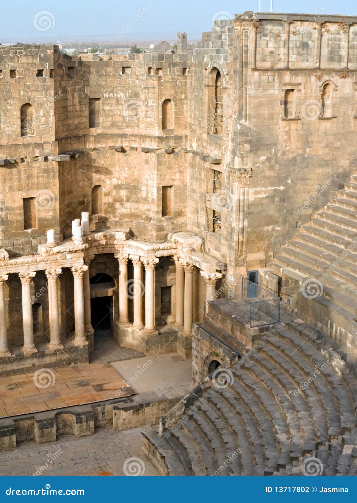 Bosra in Syria stock photo. Image of staircase, asia - 13717802