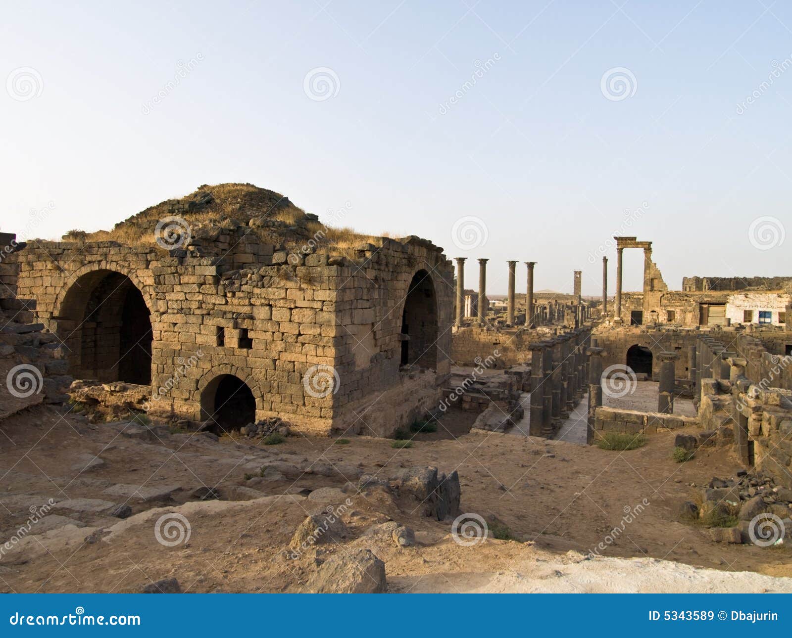 Bosra-Syria stock image. Image of corinthian, history - 5343589