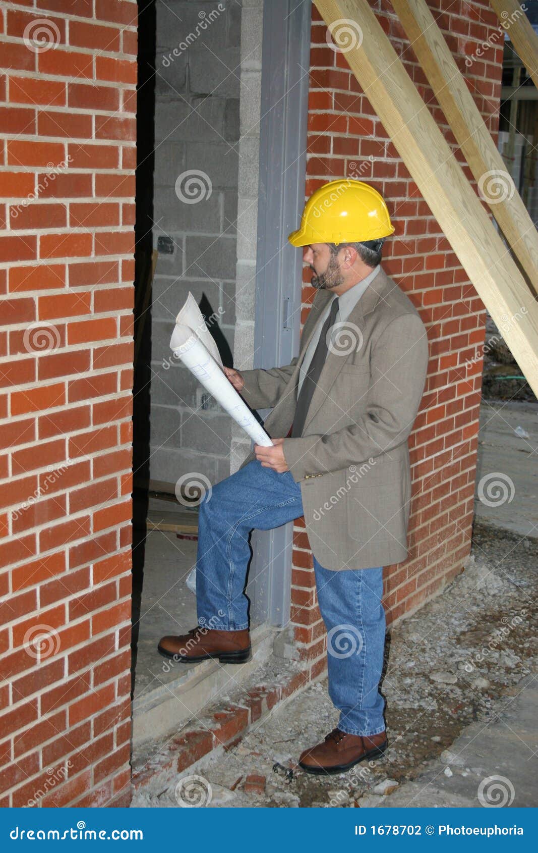 Boss stock photo. Image of site, suit, construction, professional - 1678702