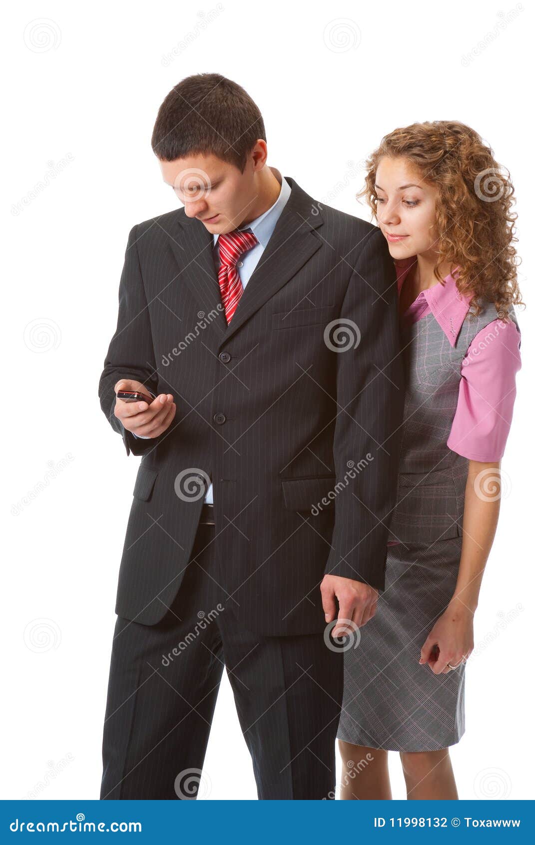 Boss and assistant stock photo. Image of person, businessman - 11998132