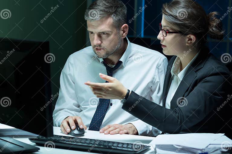 Boss with assistant stock image. Image of employee, agency - 63725997