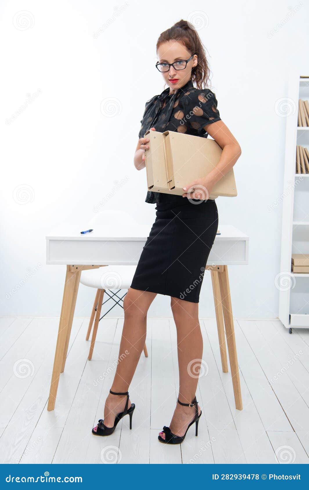 Boss Assistant in Office. Boss Assistant Isolated on White Background ...