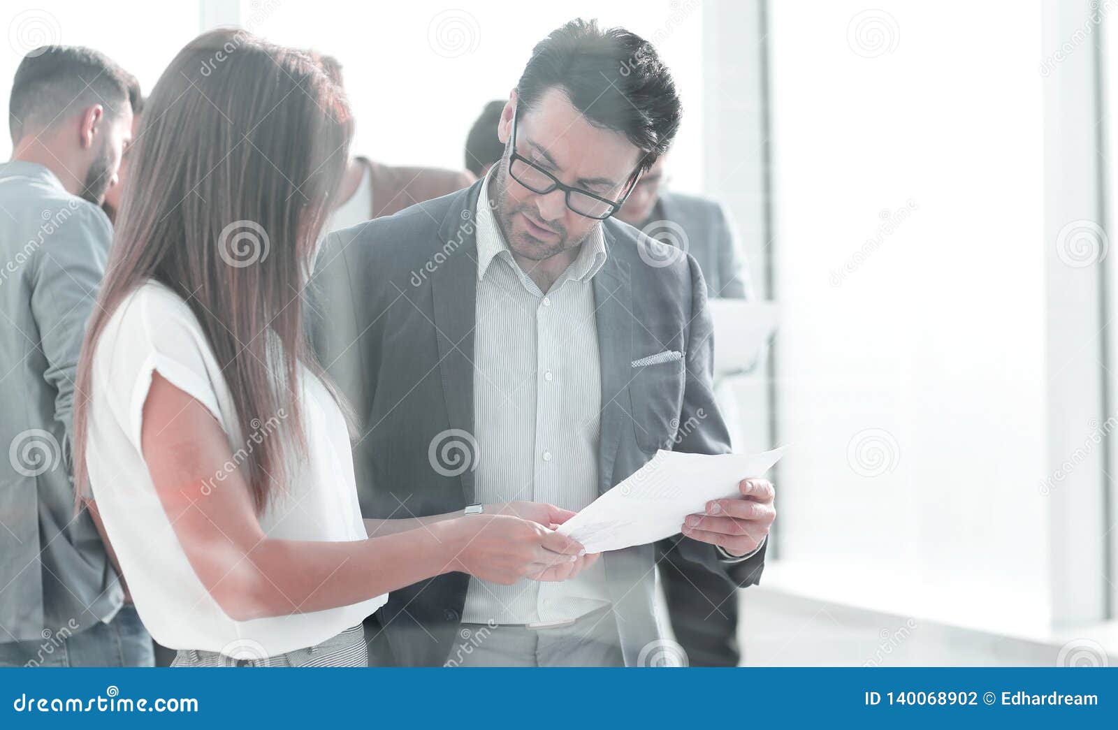 Boss and Assistant To Discuss the Work Schedule Stock Photo - Image of ...