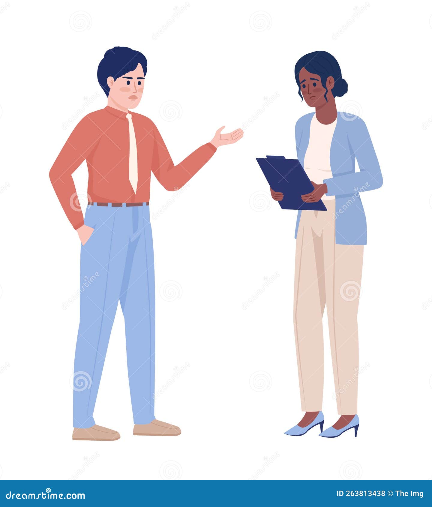 Boss Berating Employee Semi Flat Color Vector Characters Stock Vector ... Boss Berating Employee Semi Flat Color Vector Characters Stock Vector ...