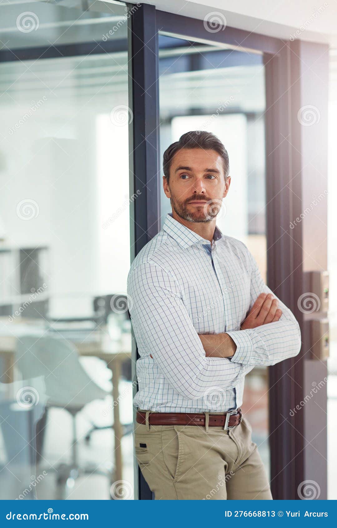 The Boss of the Business. a Businessman Standing in an Office. Stock ...