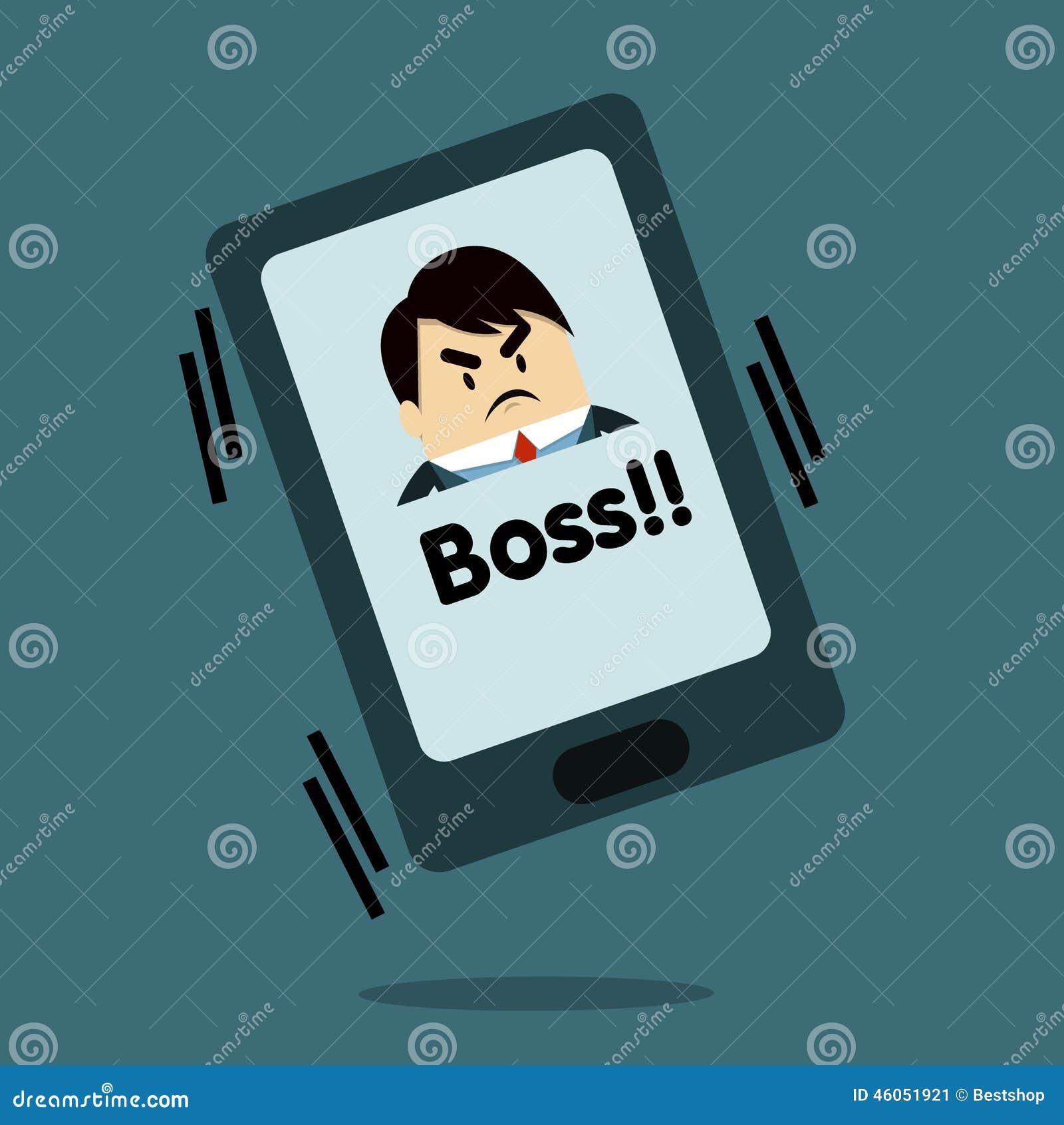Boss! stock vector. Illustration of computer, intelligence - 46051921