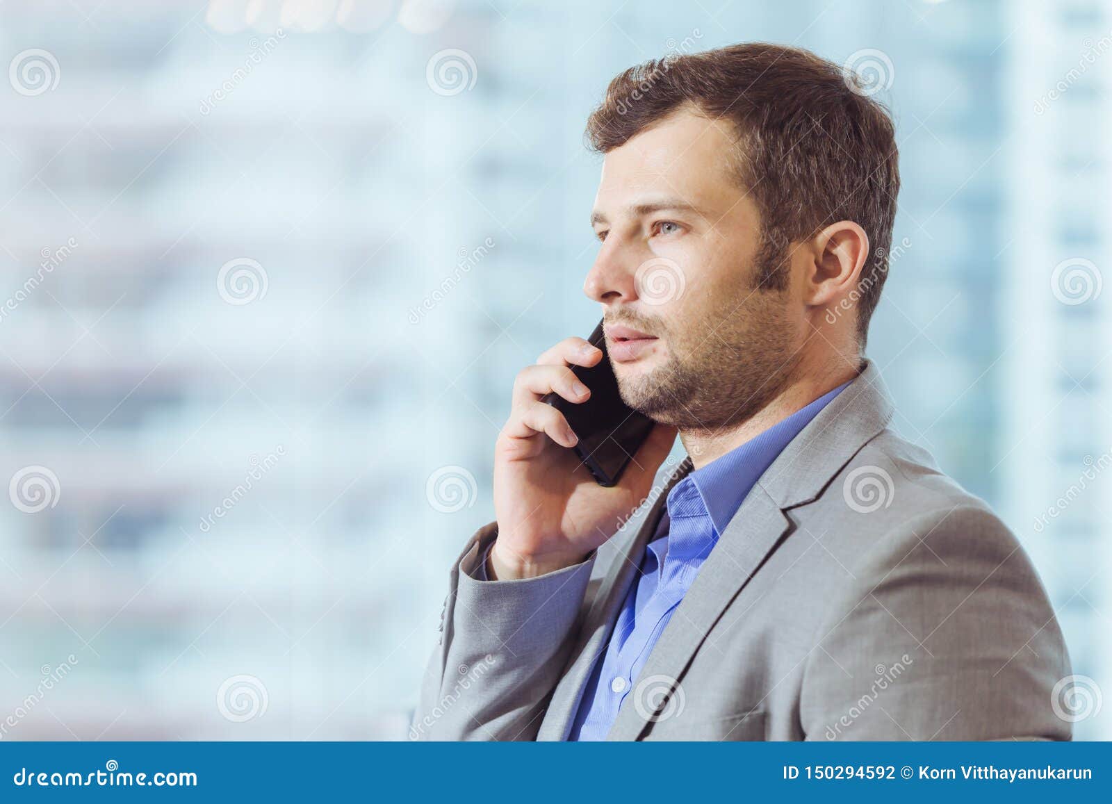 Boss Calling, Tired After Hard Work Day Man Sleeping In Bed, Business ...