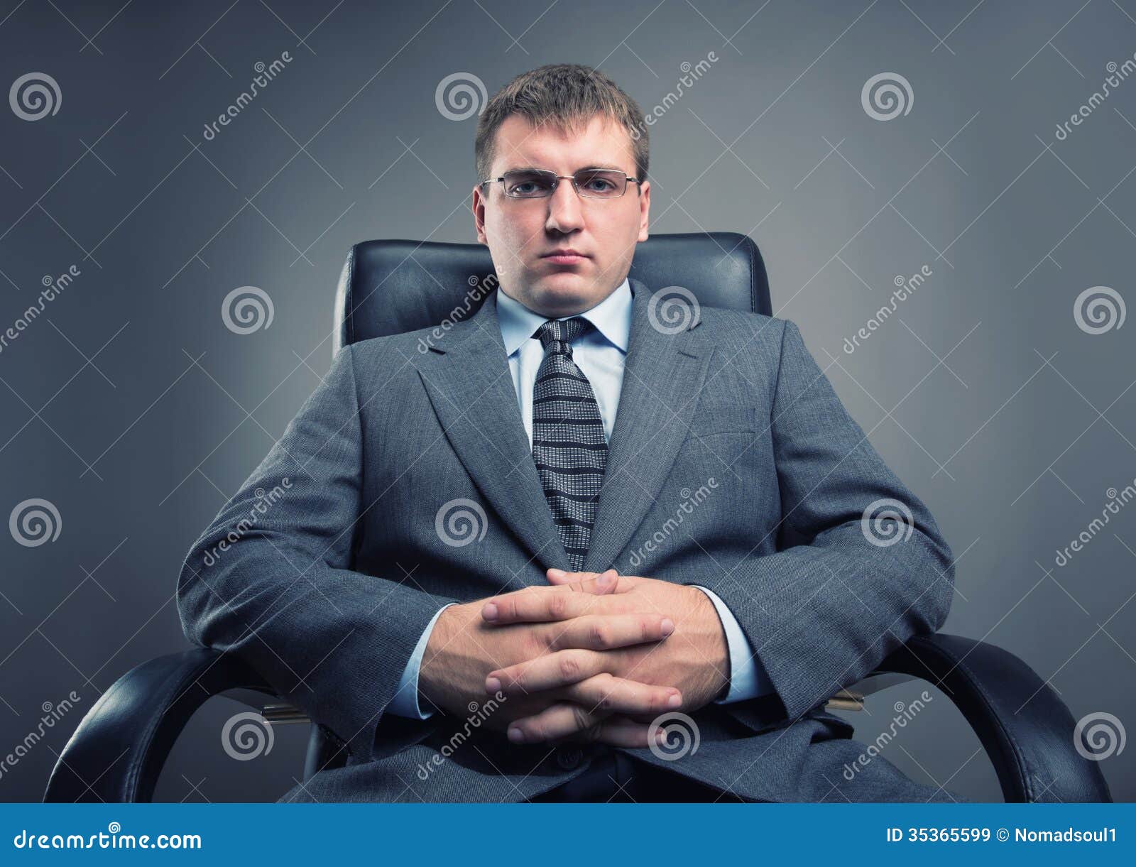 Boss in a chair stock image. Image of boss, business - 35365599
