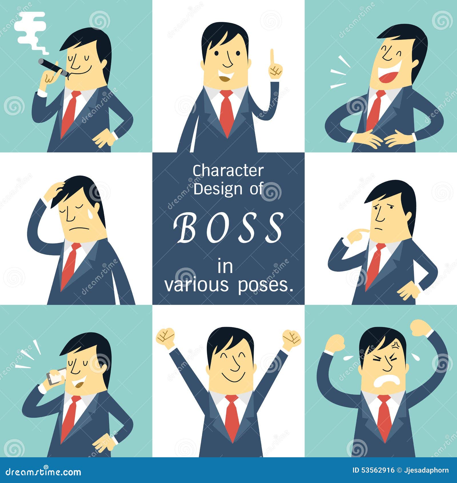 Boss character stock vector. Illustration of executive - 53562916