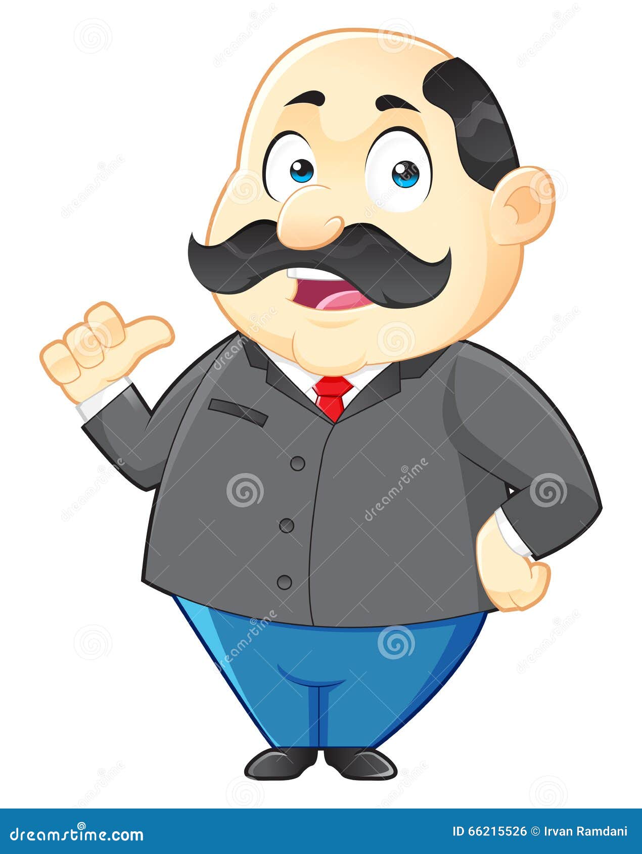 Boss Character Illustration Stock Vector - Illustration of chibi, mini ...