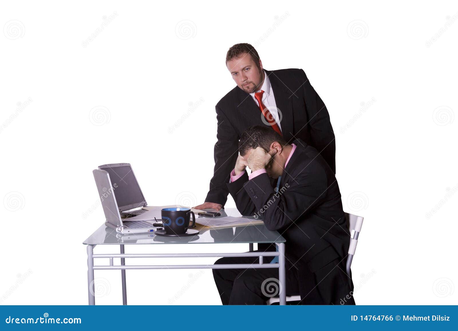 Boss Checking on His Employee Stock Photo - Image of person, checking ...