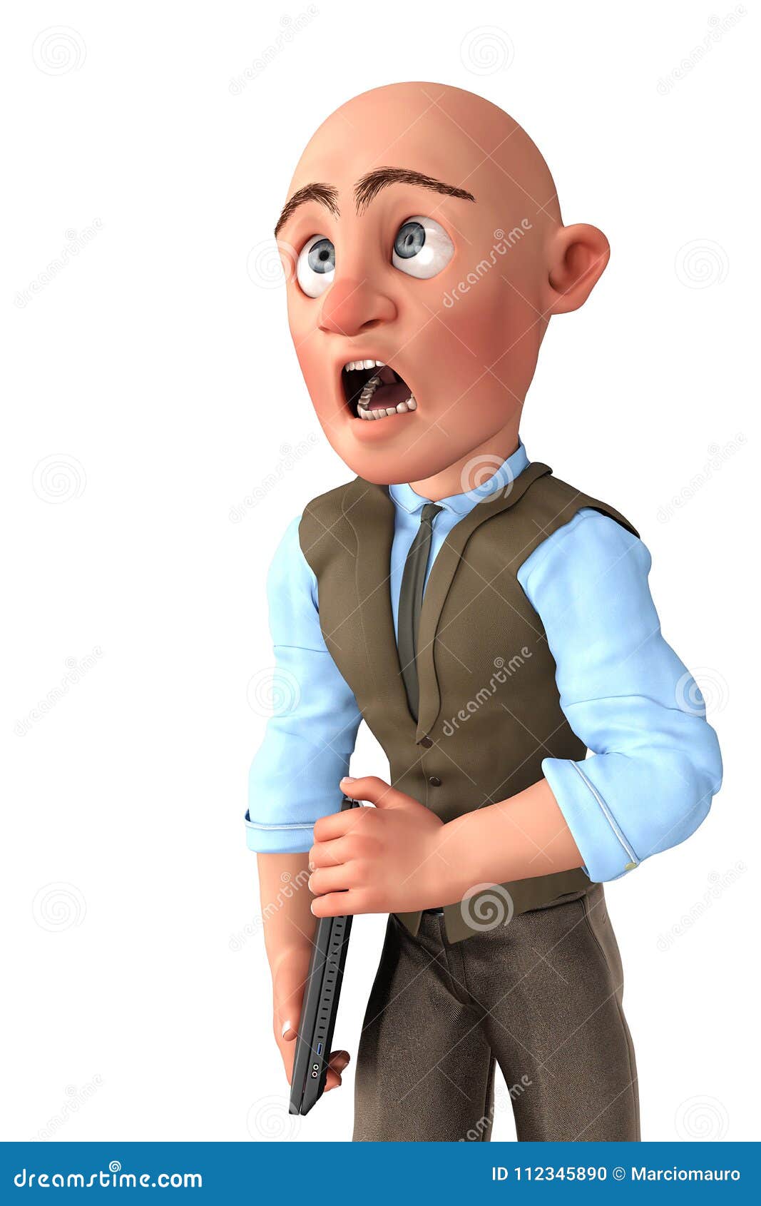 Boss come on give a hug stock illustration. Illustration of confidence ...