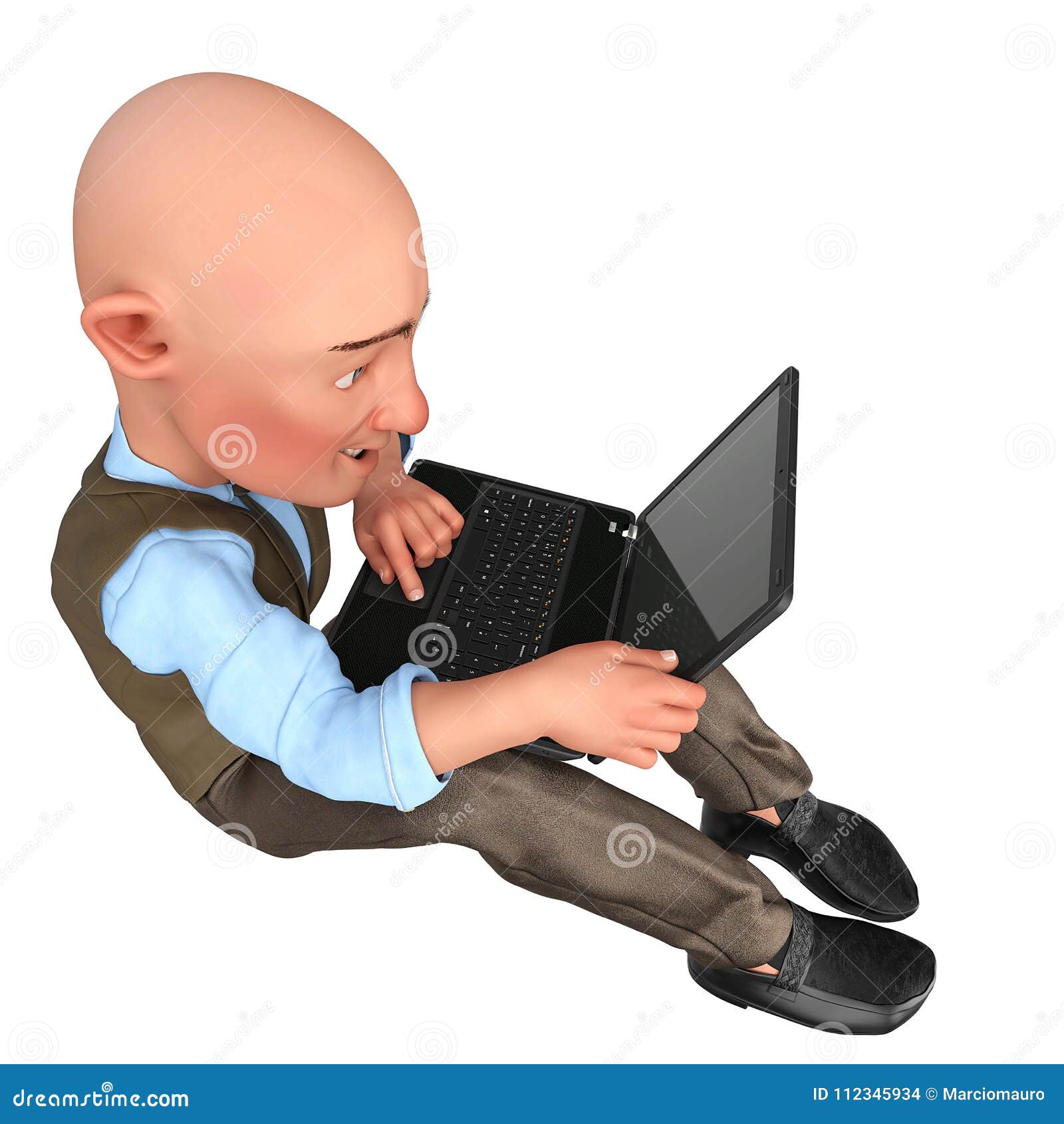 Boss come on give a hug stock illustration. Illustration of isolated ...