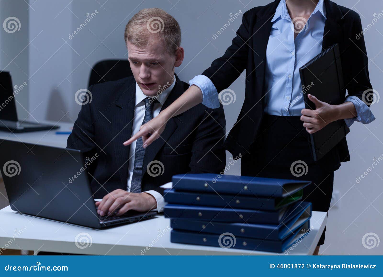 Boss commanding his worker stock photo. Image of chief - 46001872