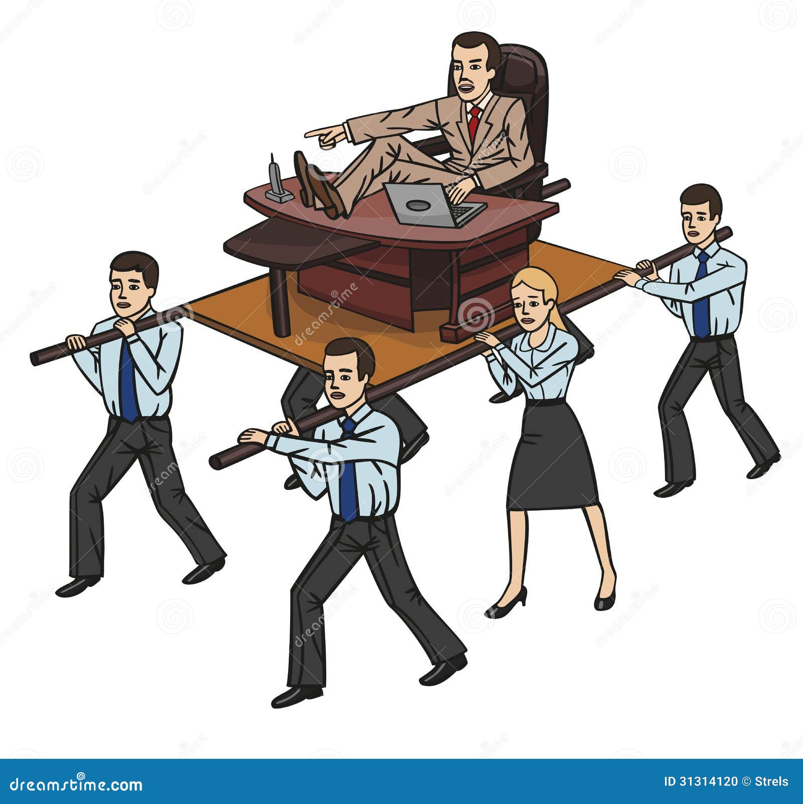 Boss stock vector. Illustration of administer, carriage - 31314120