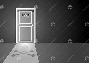 Boss Door stock vector. Illustration of graphic, concept - 20838878