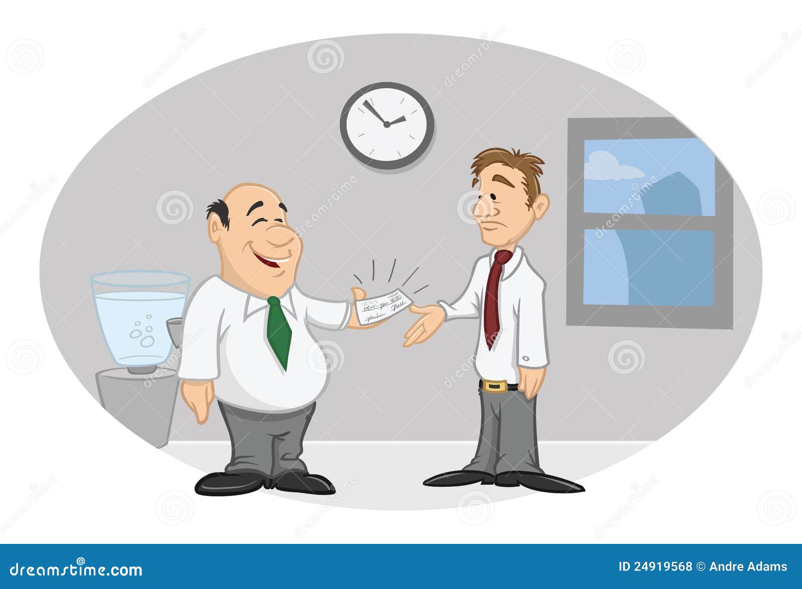 Boss And Employee Subordinates Royalty-Free Cartoon | CartoonDealer.com ...