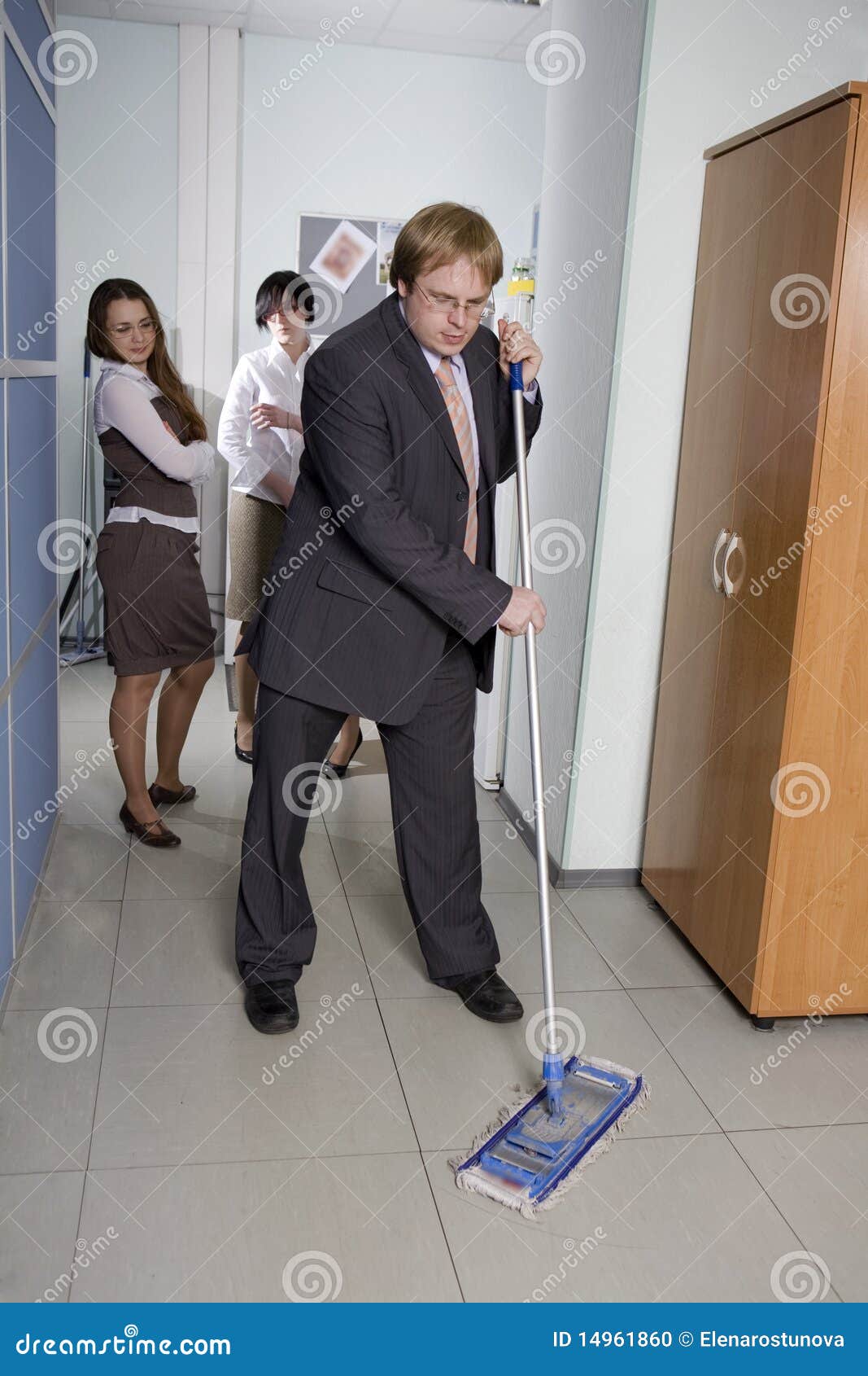 Boss fire cleaner stock photo. Image of clerk, people - 14961860