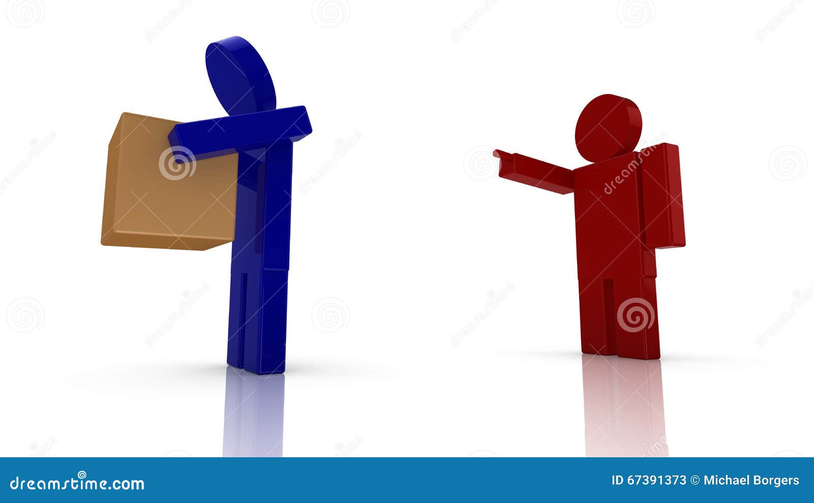 Boss fires a worker stock illustration. Illustration of business - 67391373