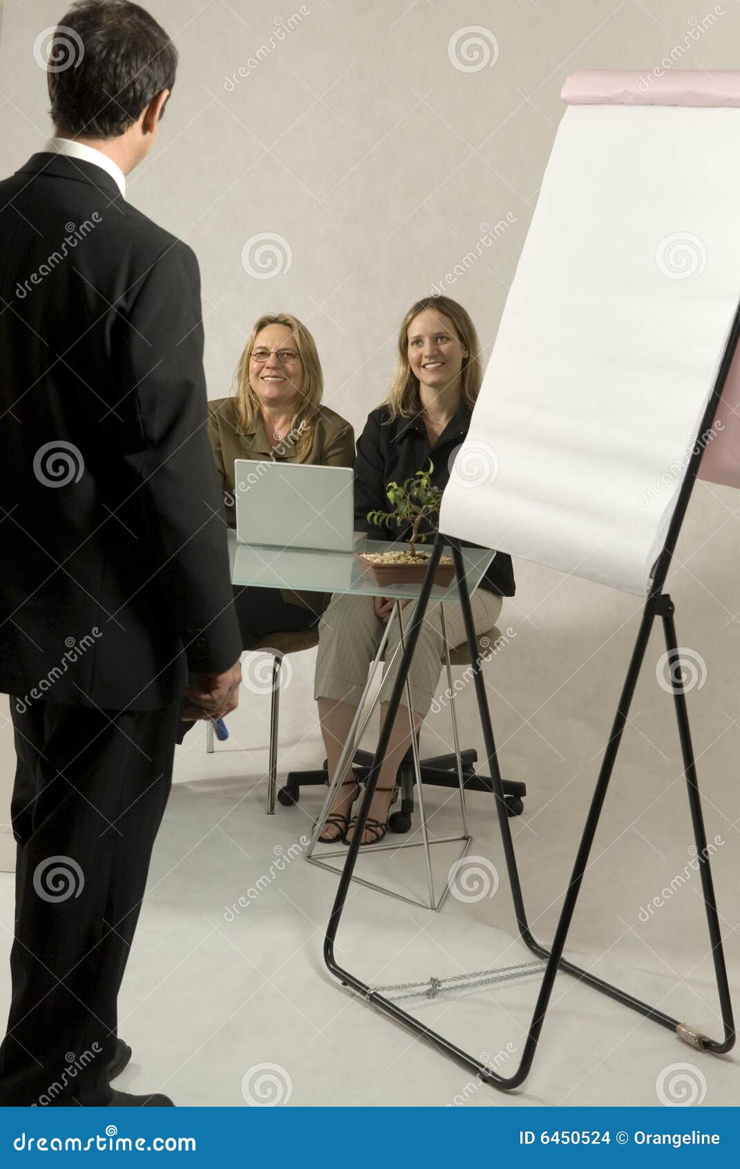 Boss Giving Presentation in Office Stock Photo - Image of room ...