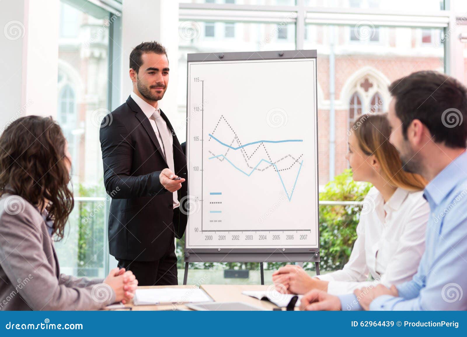 Boss Heading a Business Reunion with Partners Stock Image - Image of ...