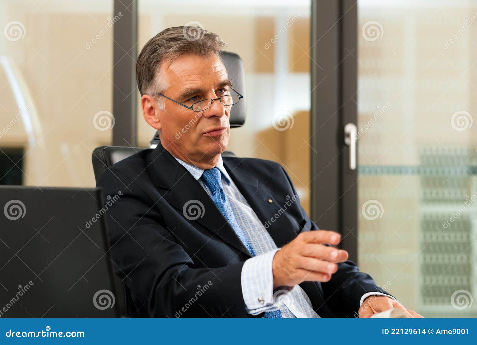 Boss in his office stock photo. Image of businessman - 22129614