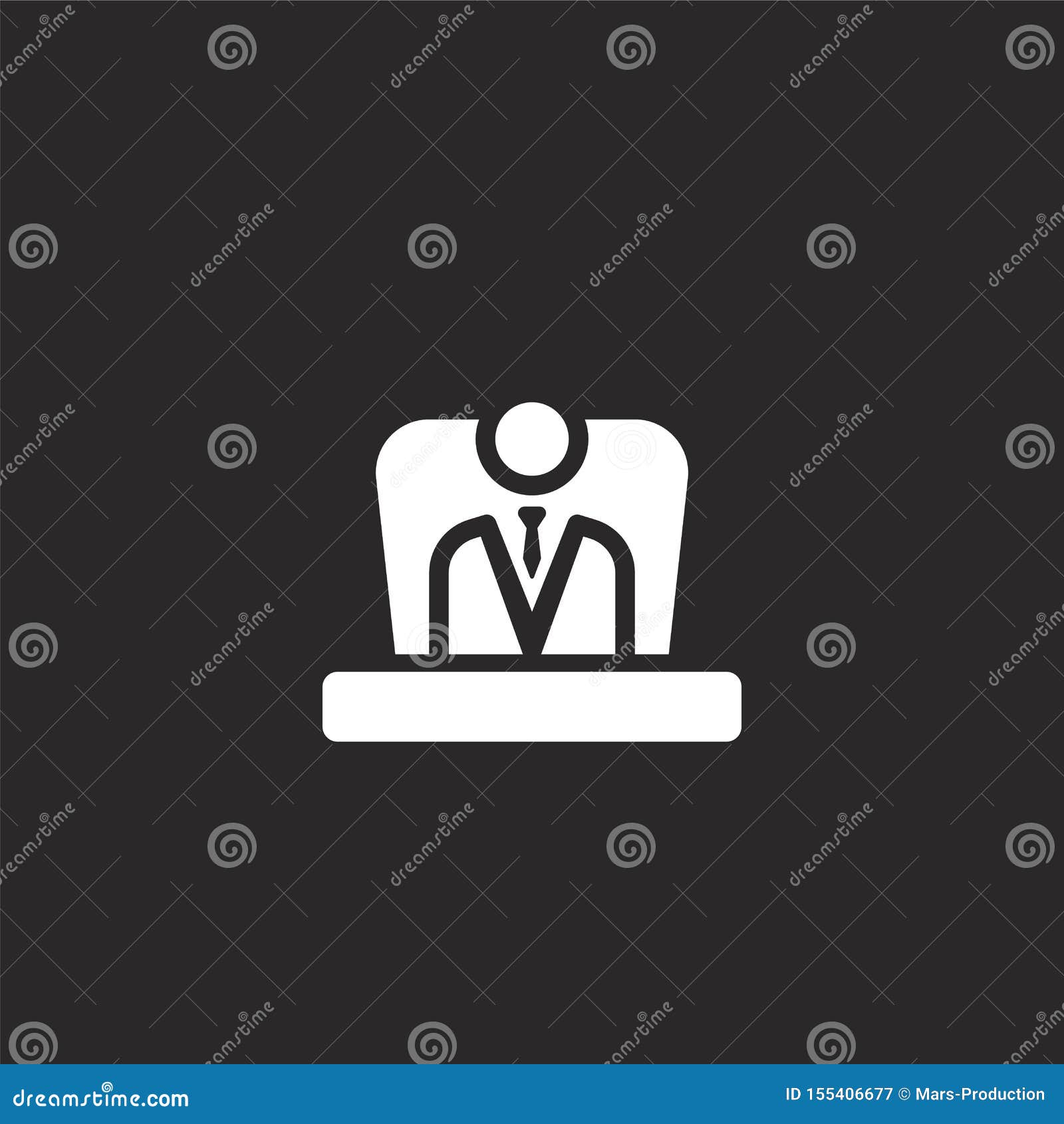 Boss Icon. Filled Boss Icon for Website Design and Mobile, App ...