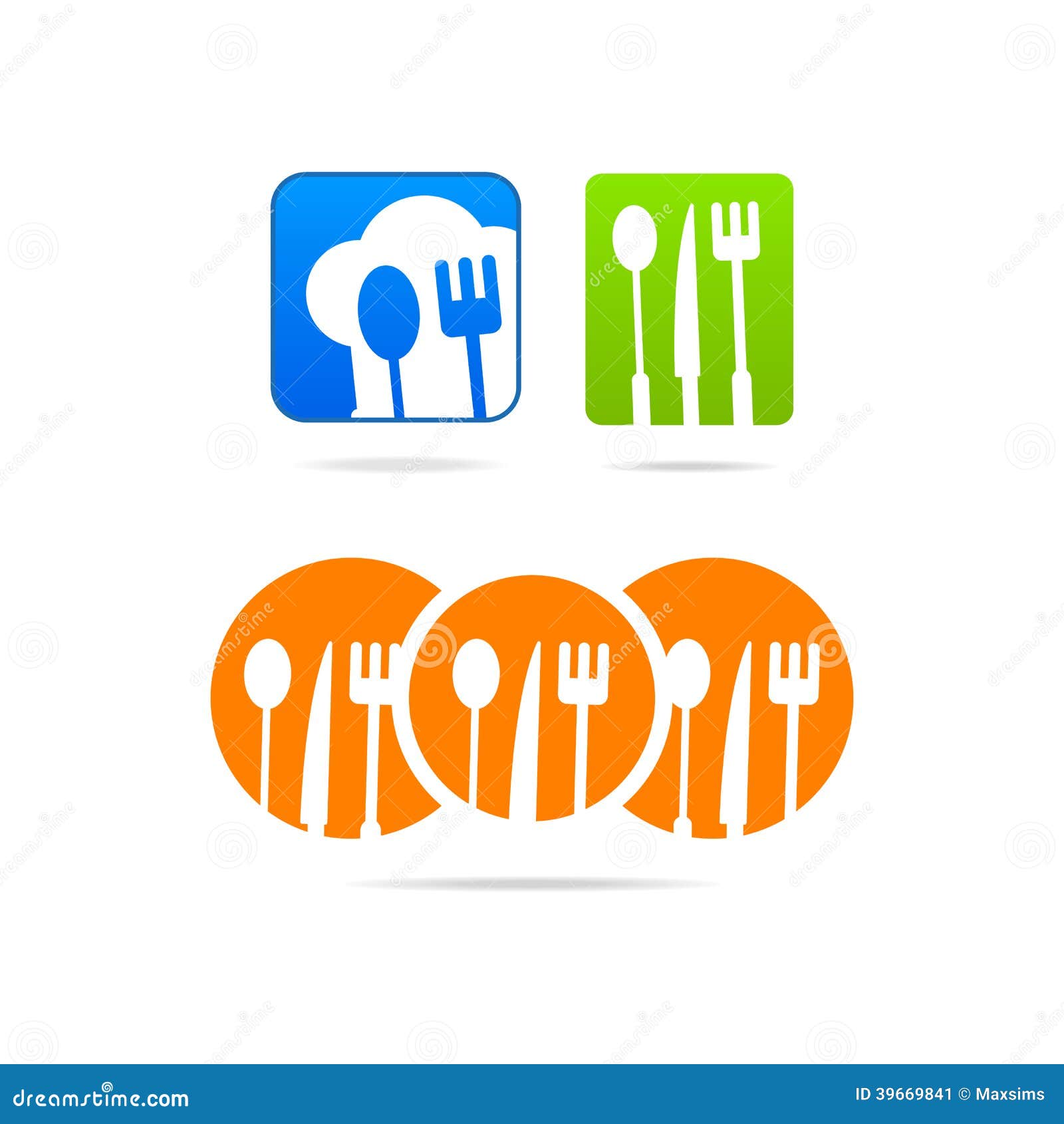 Boss Kitchen Icon Menu Logo Cartoon Vector | CartoonDealer.com #45749593
