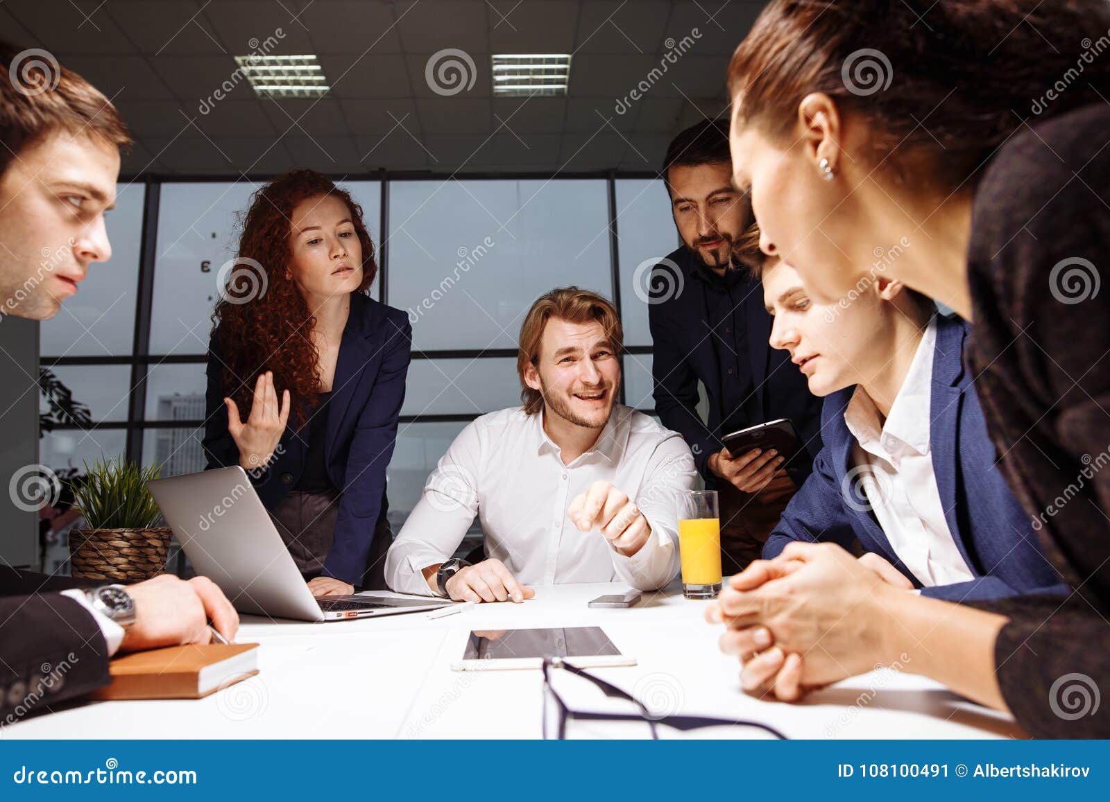 Boss Leader Coaching in Office. on Job Training. Business and Education ...