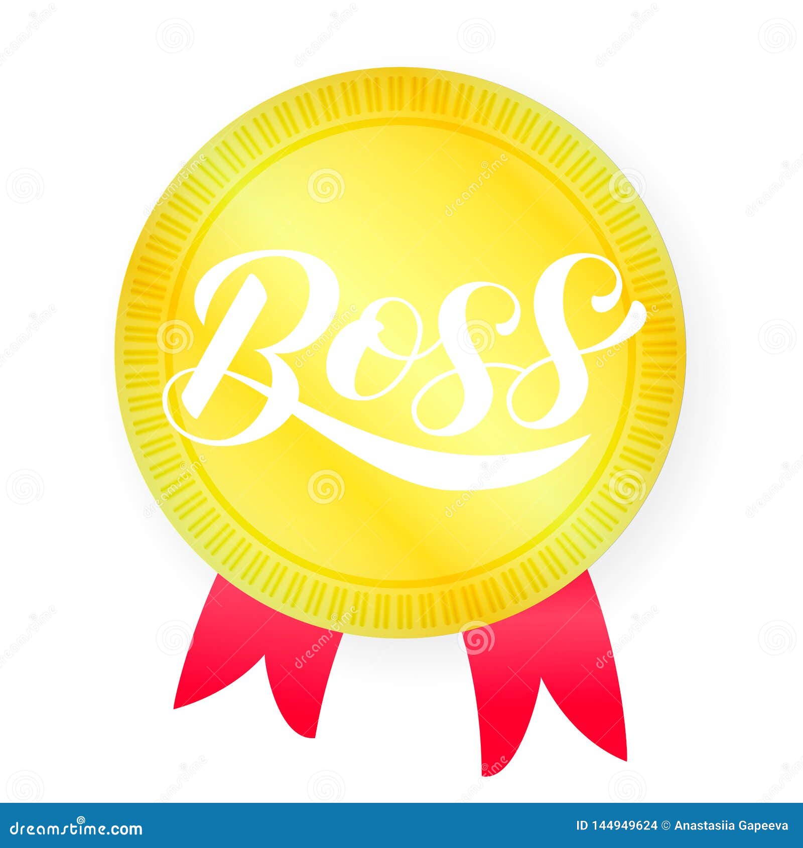 Boss Lettering. Word for Clothes, Banner. Vector Illustration Stock ...