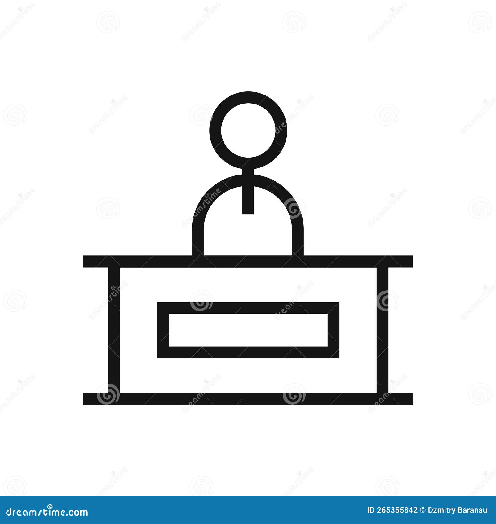 Boss Line Icon Concept. Boss Vector Linear Illustration, Symbol, Sign ...