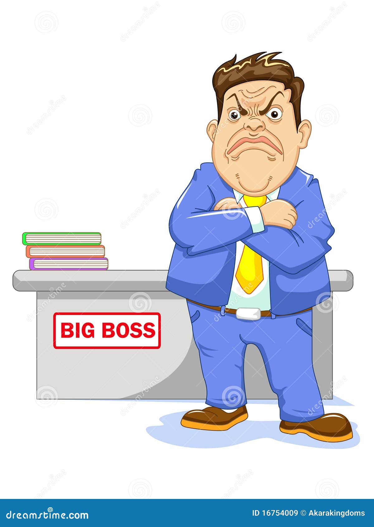 The boss is mad stock vector. Illustration of professional - 16754009