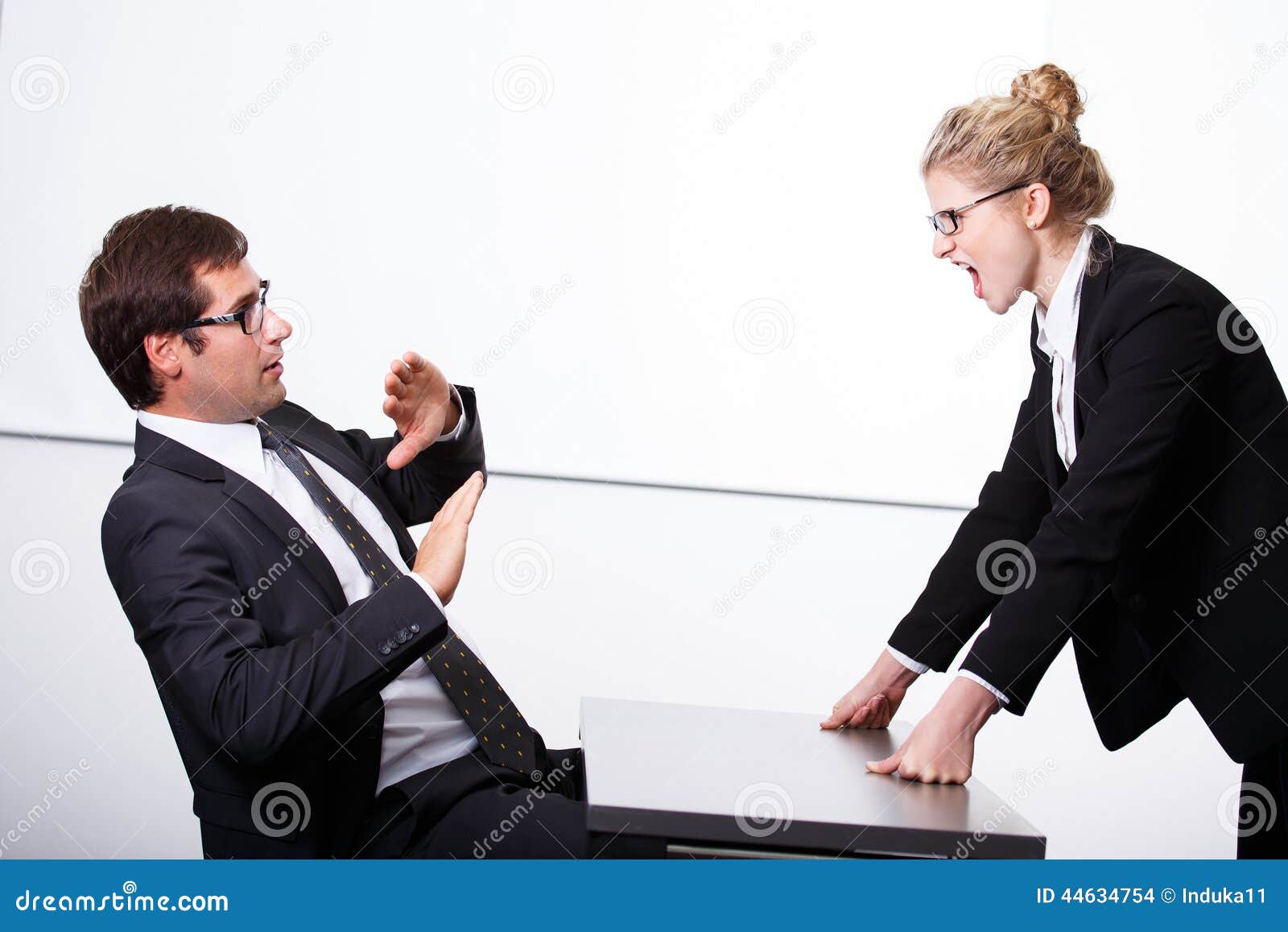 Boss mad for employee stock photo. Image of employee - 44634754