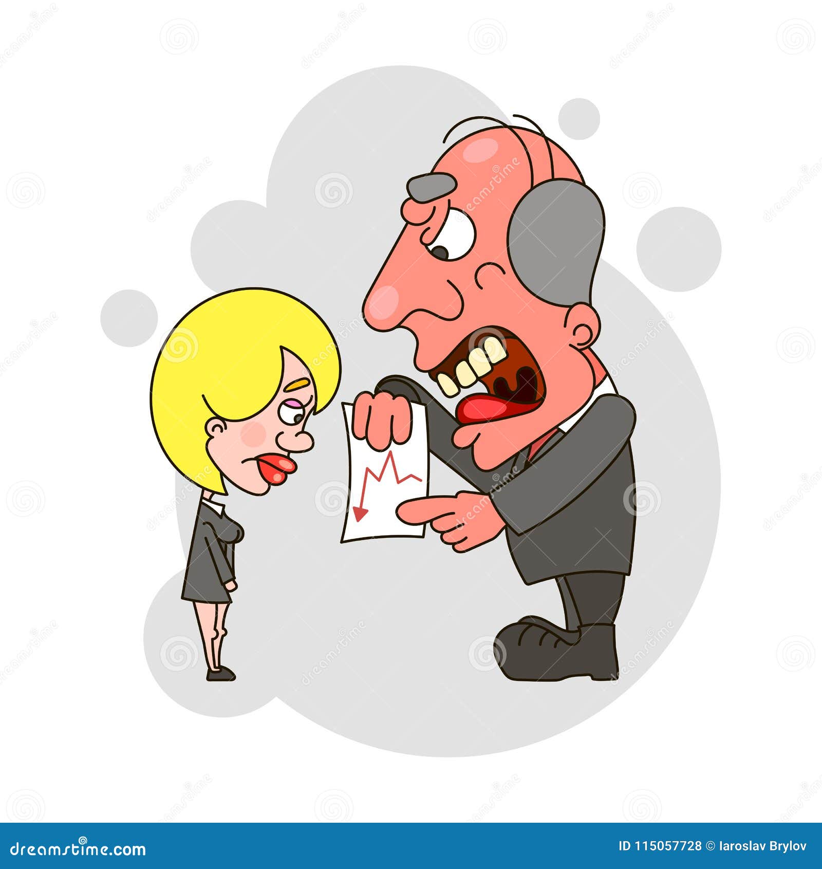 Angry boss yelling stock vector. Illustration of conflict - 115057728 Angry boss yelling stock vector. Illustration of conflict - 115057728