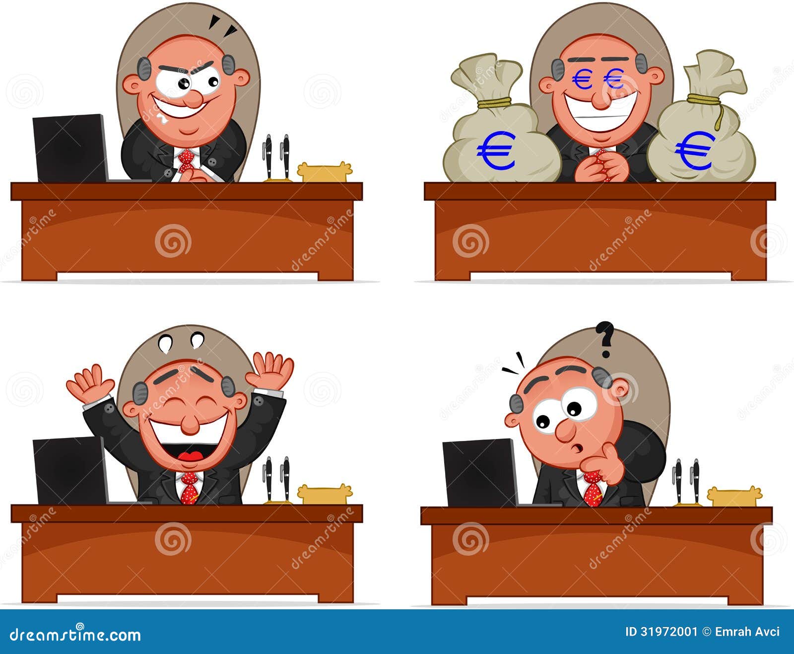 Boss Man Set 28 stock vector. Illustration of finance - 31972001