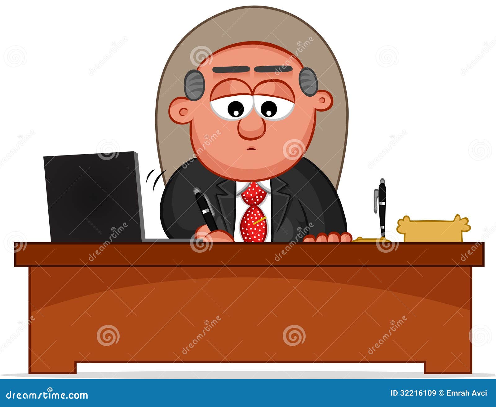 Boss Man Signing stock vector. Illustration of businessman - 32216109