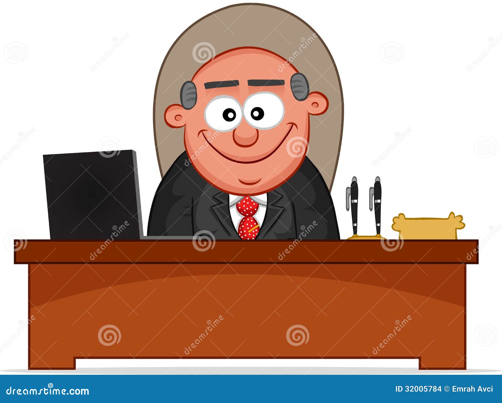 Boss Man Smiling stock vector. Illustration of leader - 32005784