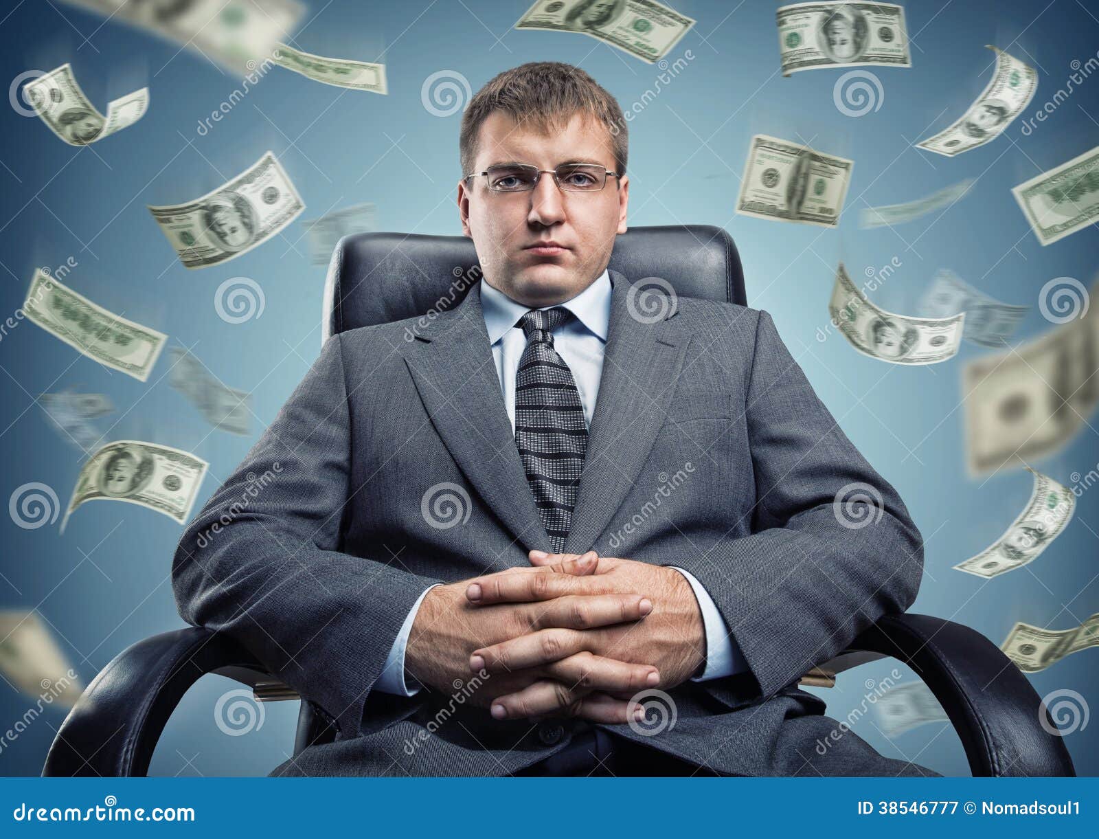 Boss With Money Royalty Free Stock Photography - Image: 38546777