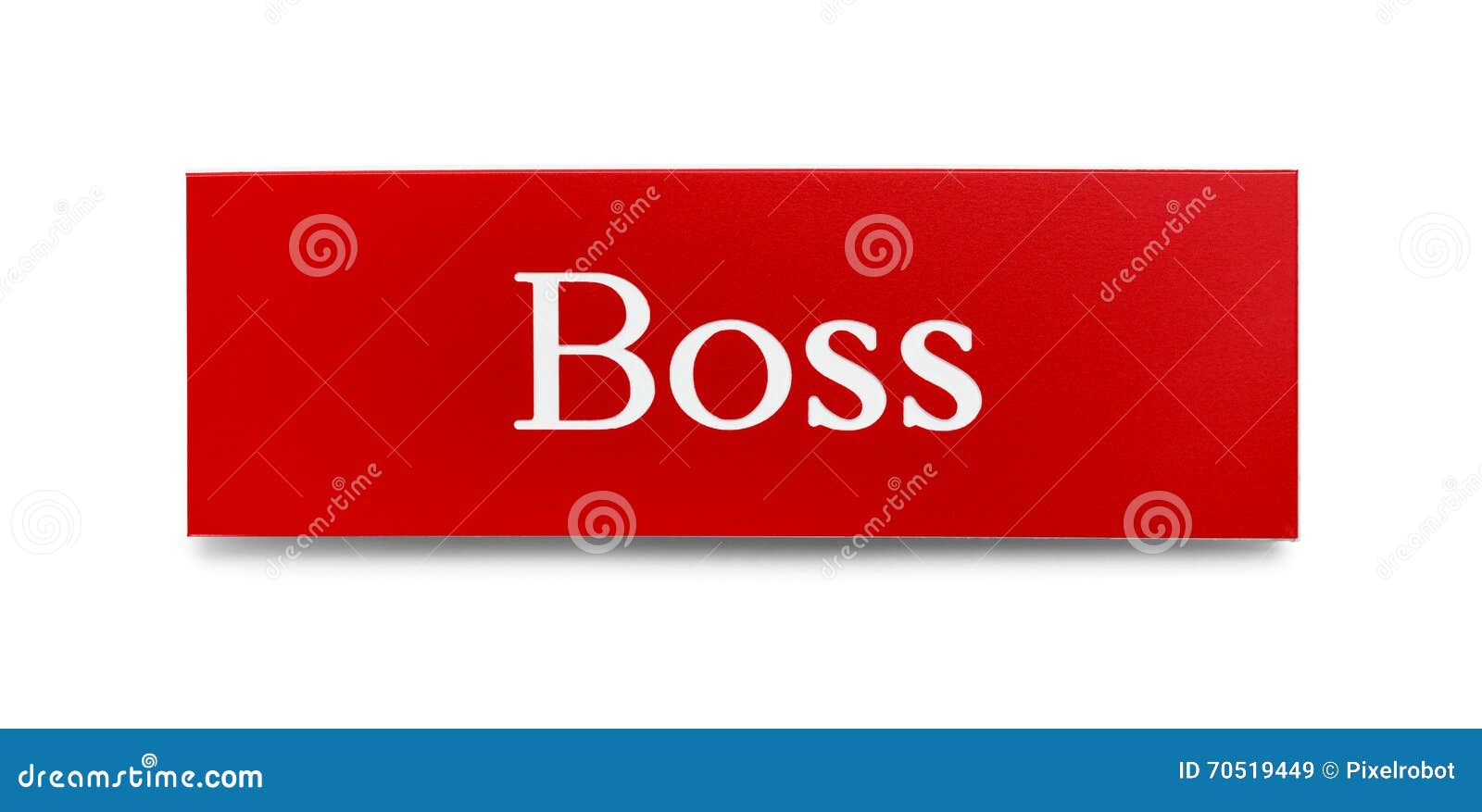 Boss Name Tag stock image. Image of white, isolated, people - 70519449