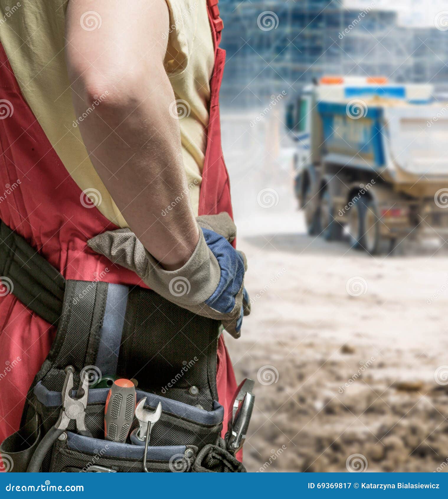 Boss Overseeing Employee S Work Stock Image - Image of installing ...