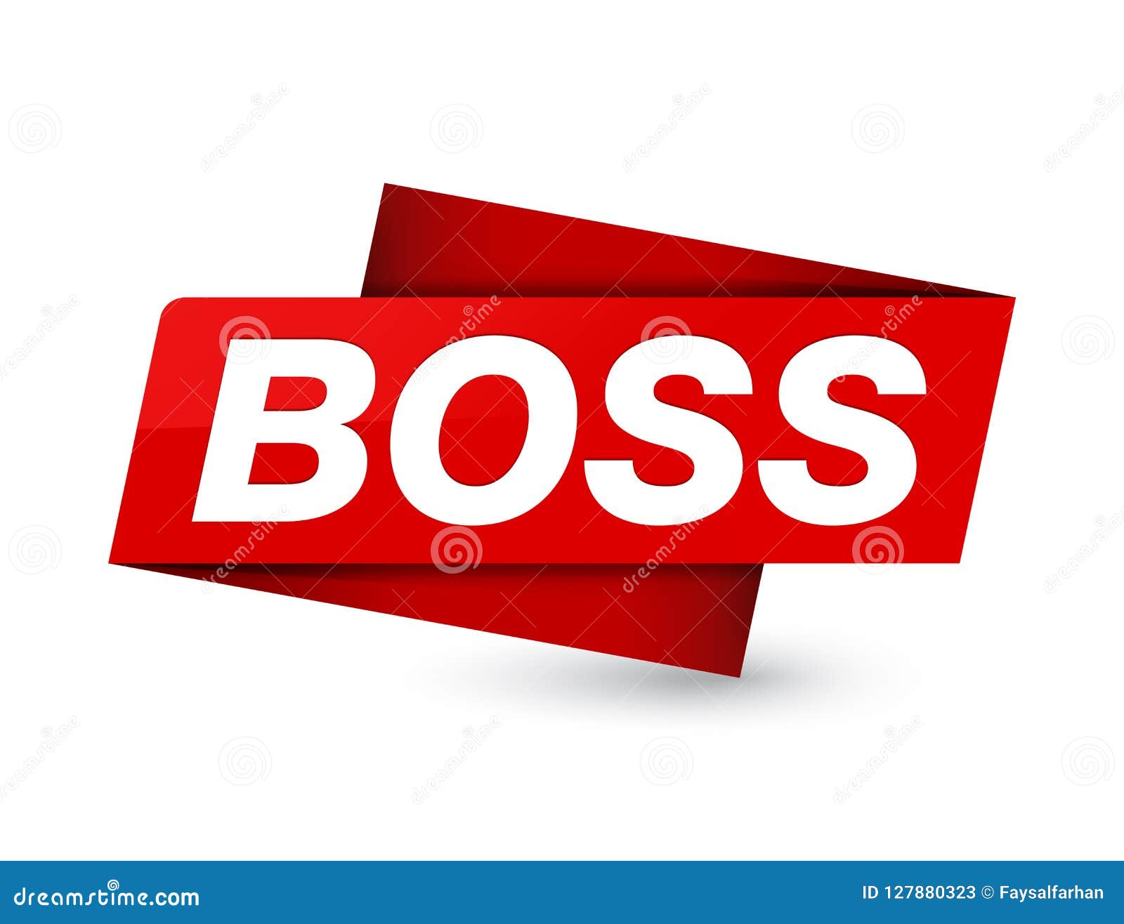 Boss premium red tag sign stock illustration. Illustration of premium ...