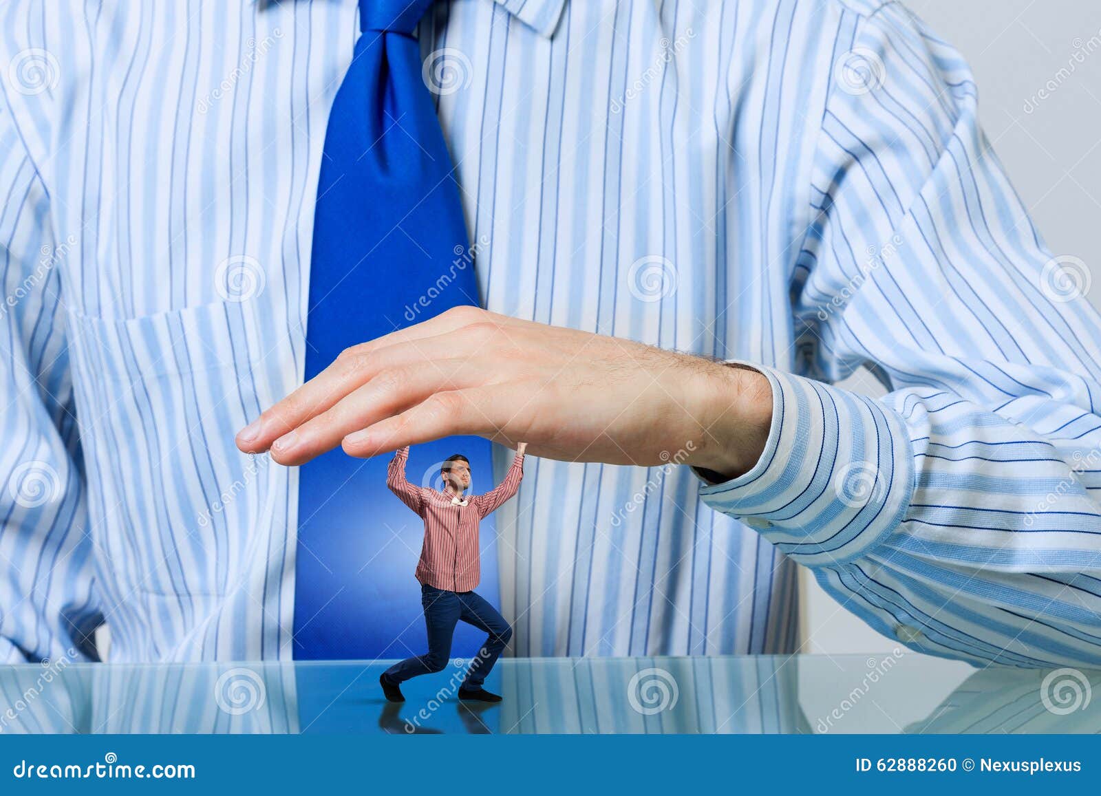 When boss press your stock photo. Image of employer, resist - 62888260