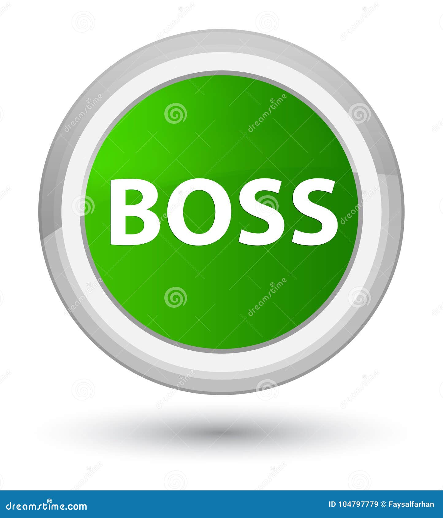 Boss Prime Green Round Button Stock Illustration - Illustration of ...