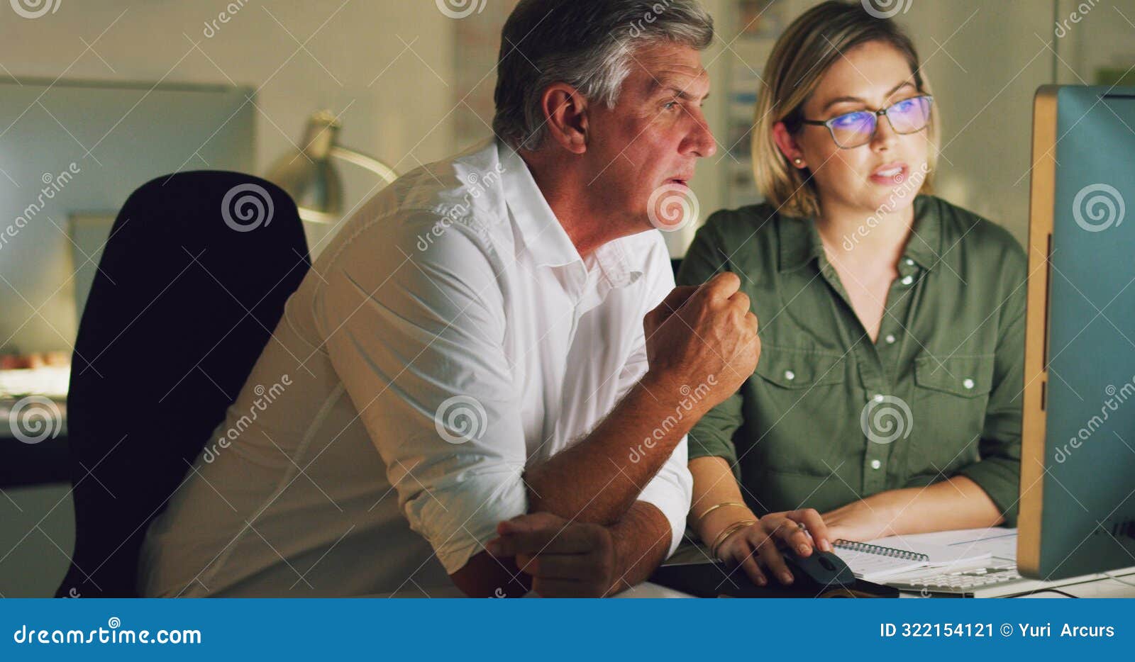 Boss, Problem Solving or Business People on Computer for Training ...