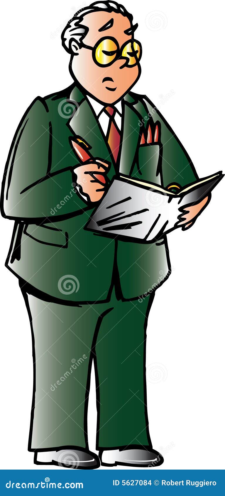 Boss Review stock vector. Illustration of read, green - 5627084