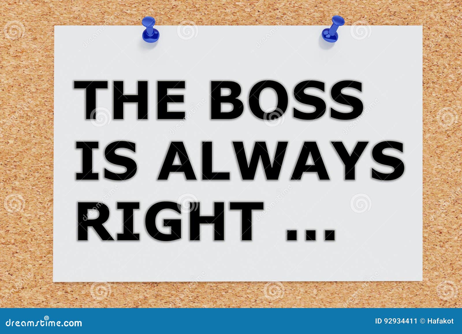 The Boss is always Right - Concept Stock Illustration - Illustration of ...