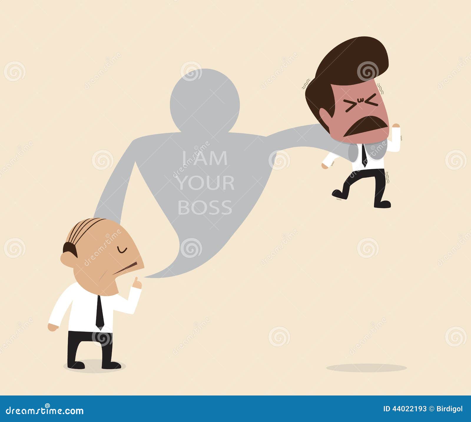 When Boss says stock illustration. Illustration of employee - 44022193