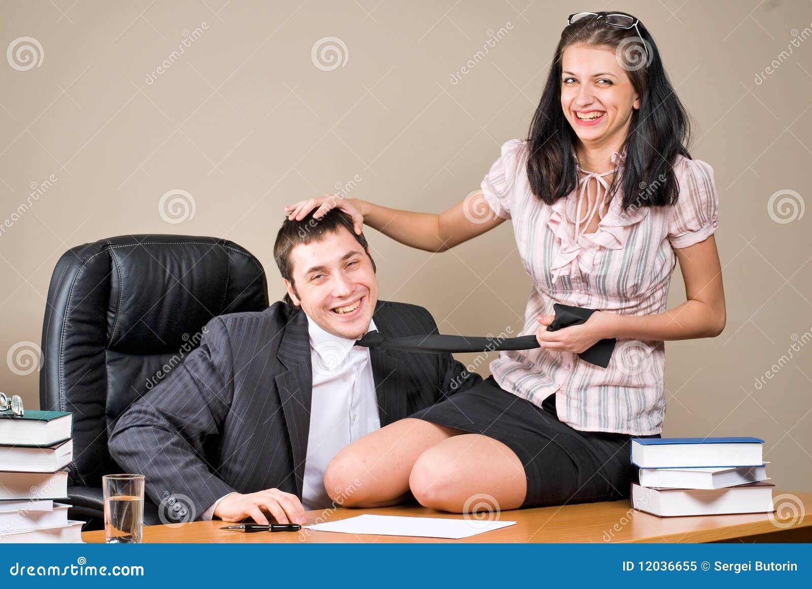 Boss and secretary stock image. Image of partner, associate - 12036655