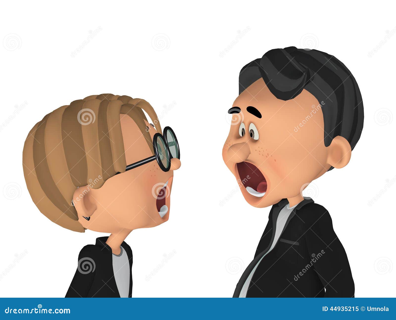 Boss shouting at employee stock illustration. Illustration of angry ...